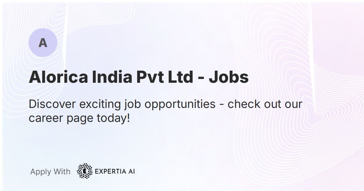 Alorica India Pvt Ltd Career Page | Jobs