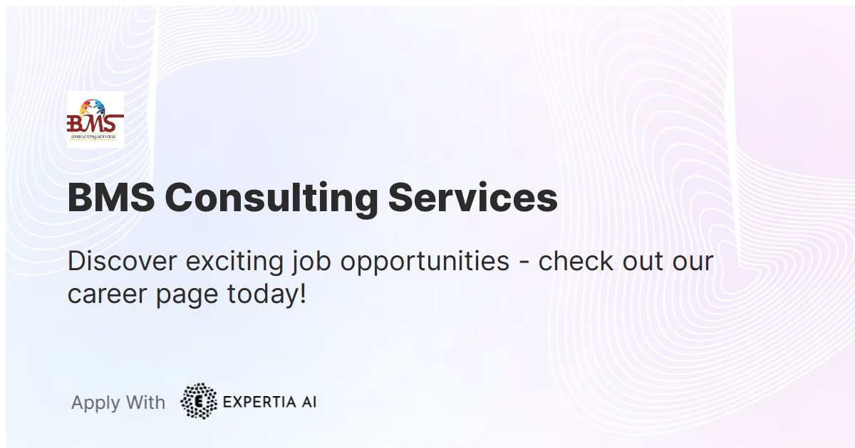 BMS Consulting Services Career Page | Jobs