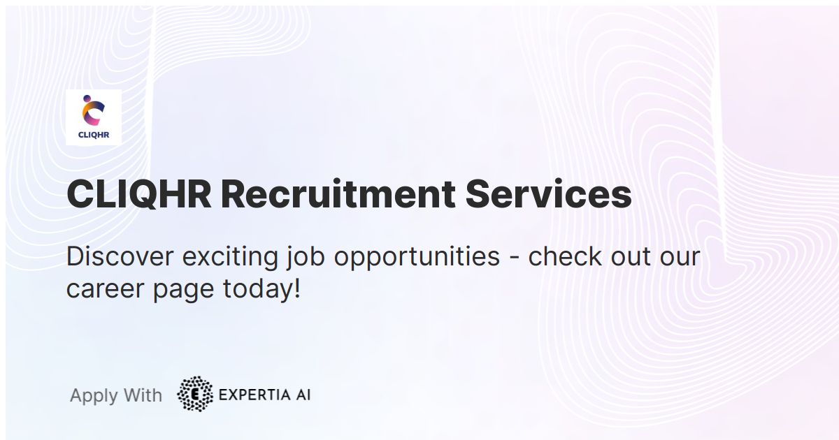 CLIQHR Recruitment Services Career Page | Jobs