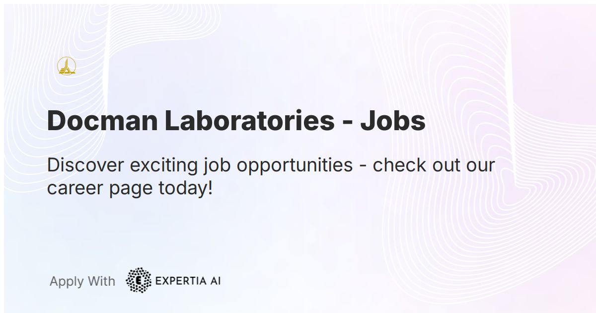 Docman Laboratories Career Page | Jobs