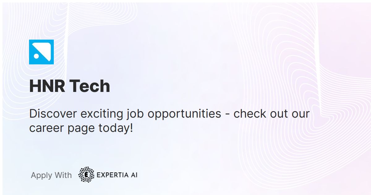 HNR Tech Career Page | Jobs