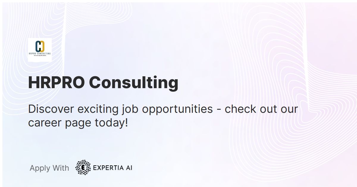 HRPRO Consulting Career Page | Jobs