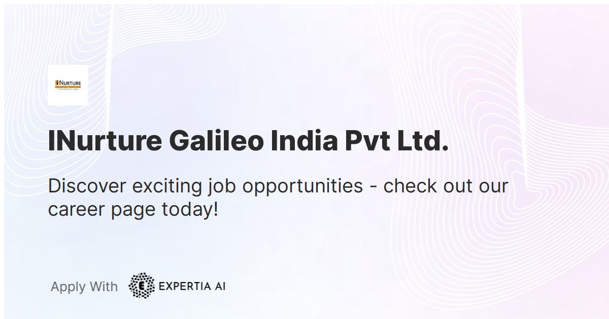 INurture Education Solutions Pvt. Ltd. Career Page | Jobs