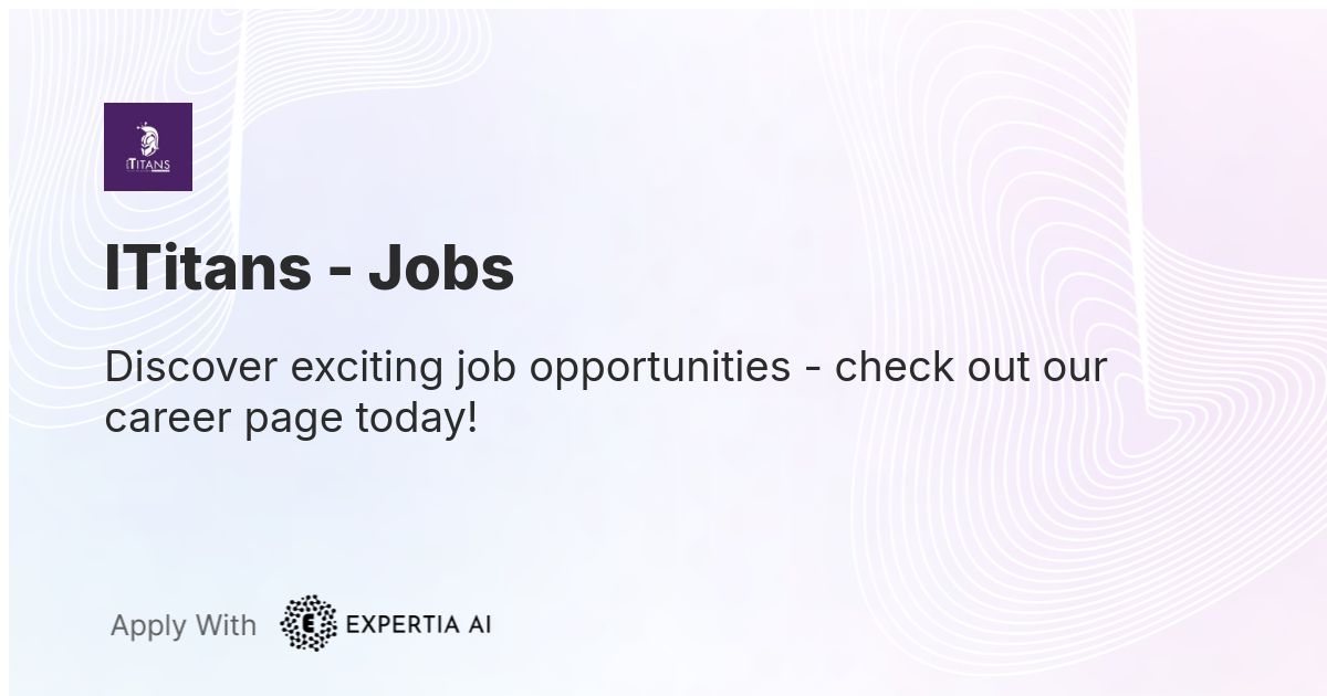 iTitans Career Page | Jobs