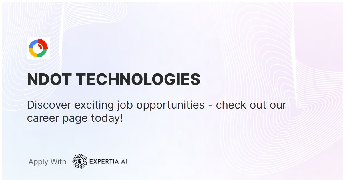 NDOT TECHNOLOGIES Career Page | Jobs