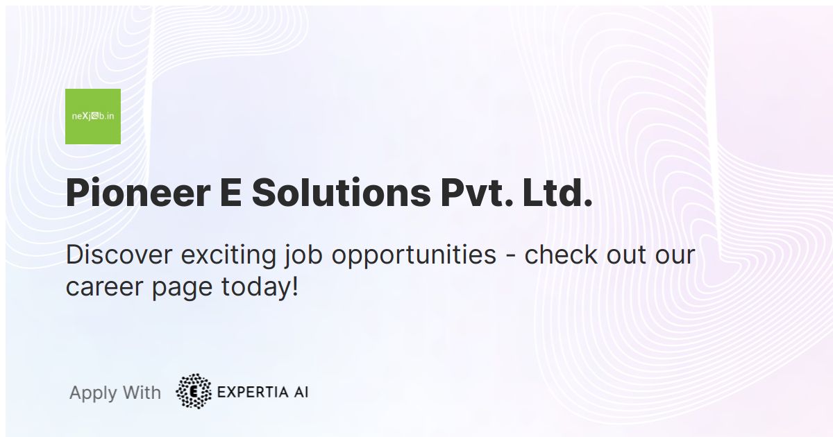 NeXjob.in Career Page | Jobs