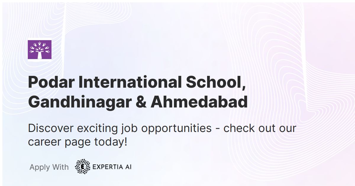 Podar Education Network Career Page | Jobs