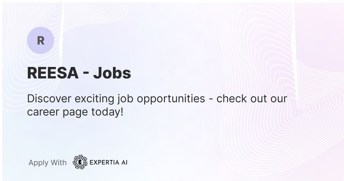 REESA Career Page | Jobs