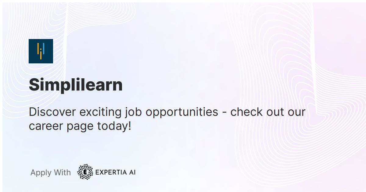 Simplilearn Solutions Private Limited Career Page | Jobs