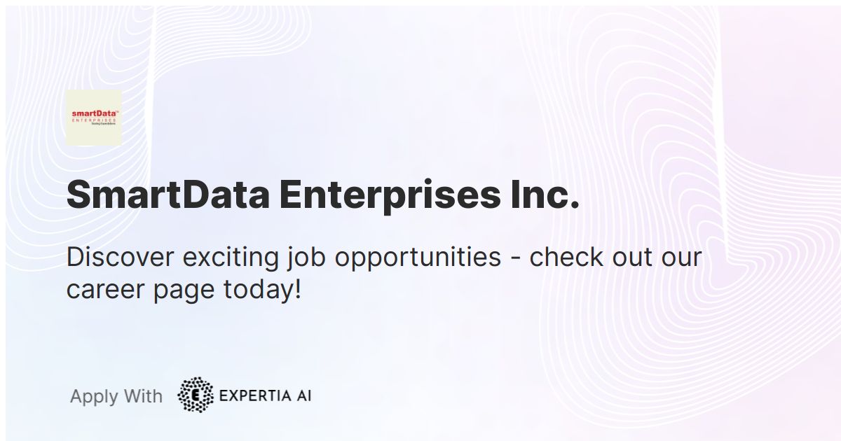 SmartData Enterprises Inc. Career Page | Jobs