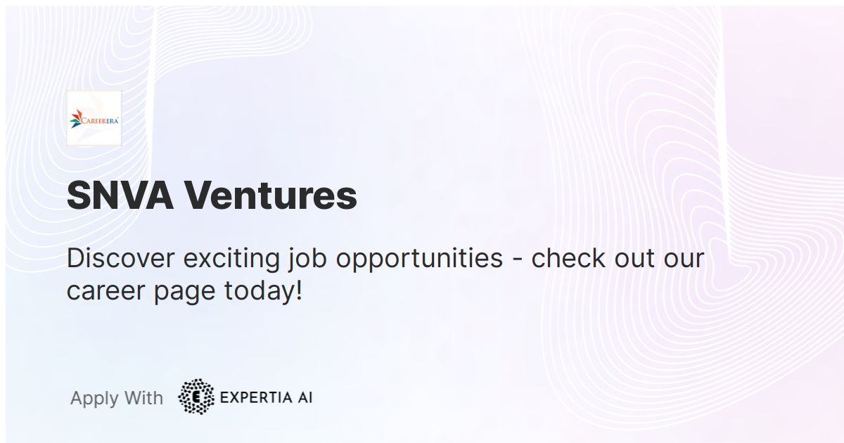 Careerera -SNVA EduTech Career Page | Jobs