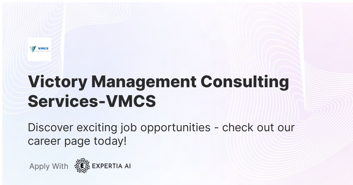 Victory Management Consulting Services-VMCS Career Page | Jobs