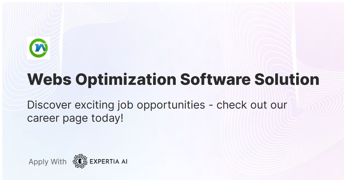 Webs Optimization Software Solution Career Page | Jobs