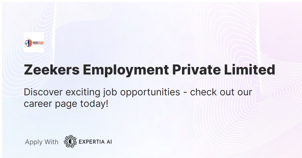 Zeekers Technology Solutions Private Limited Career Page | Jobs