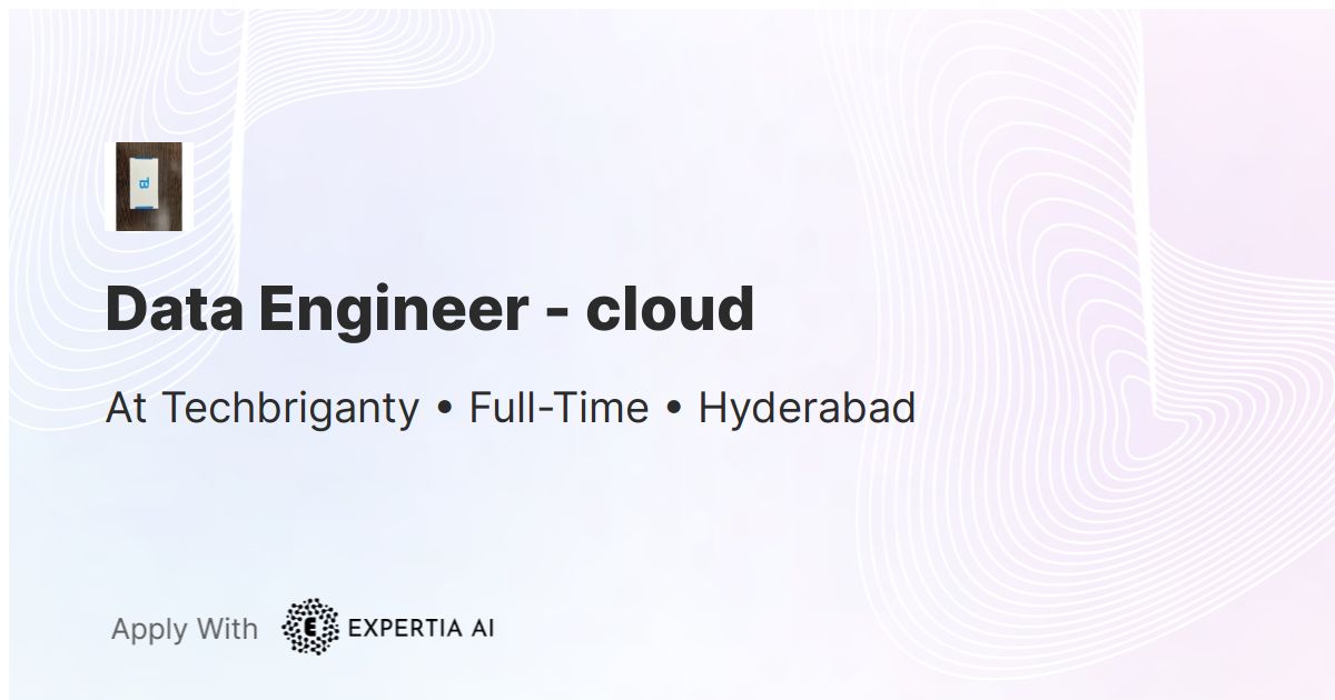 Data Engineer - cloud Job | Hyderabad | Mid-Level