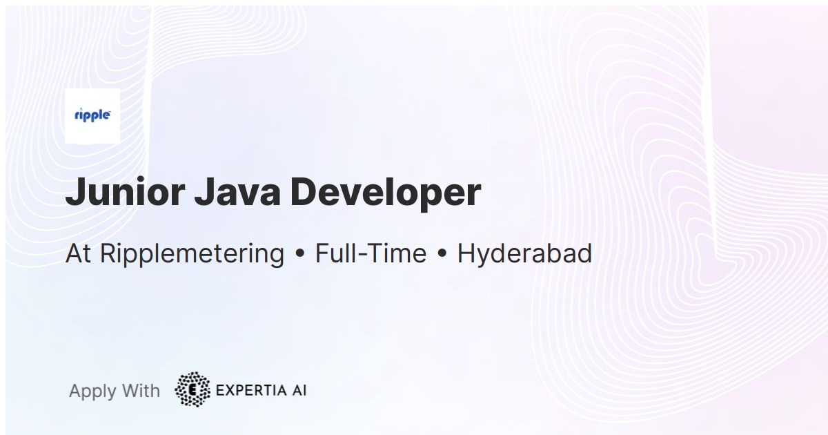 Junior Java Developer Job | Hyderabad | Mid-Level