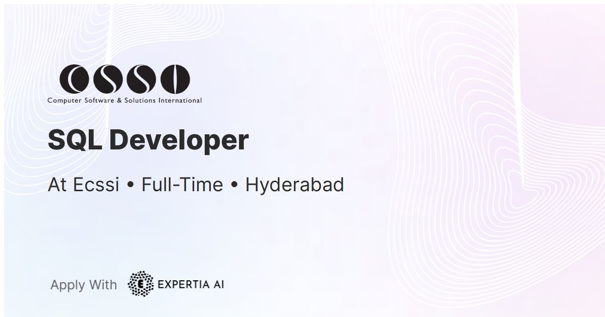 SQL Developer Job | Hyderabad | Mid-Level