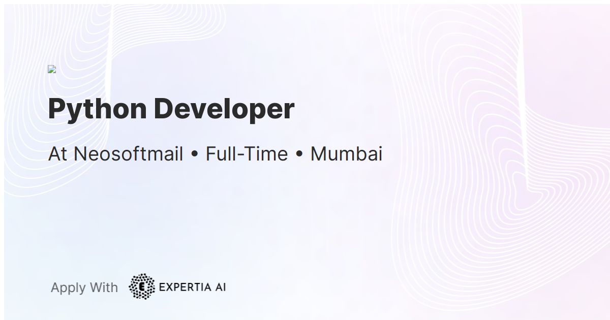 Python Developer Job | Mumbai | Mid-Level