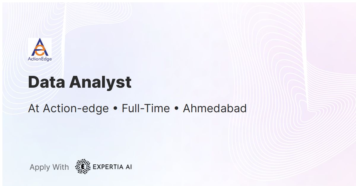 Data Analyst Job | Ahmedabad | Junior