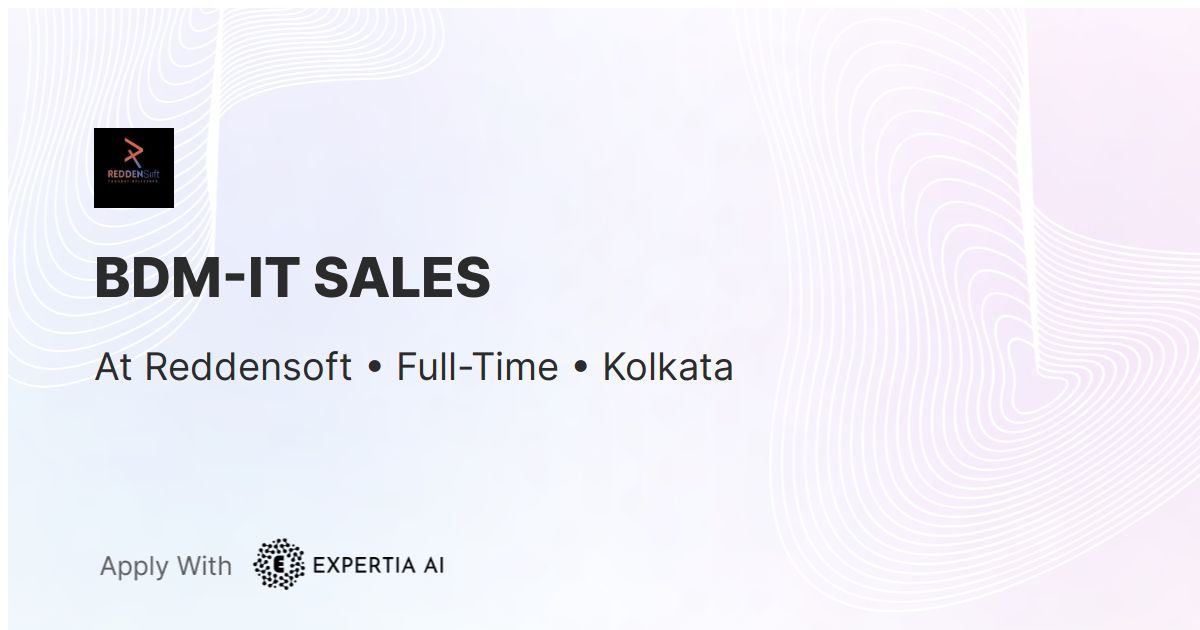 BDM-IT SALES Job | Kolkata | Junior