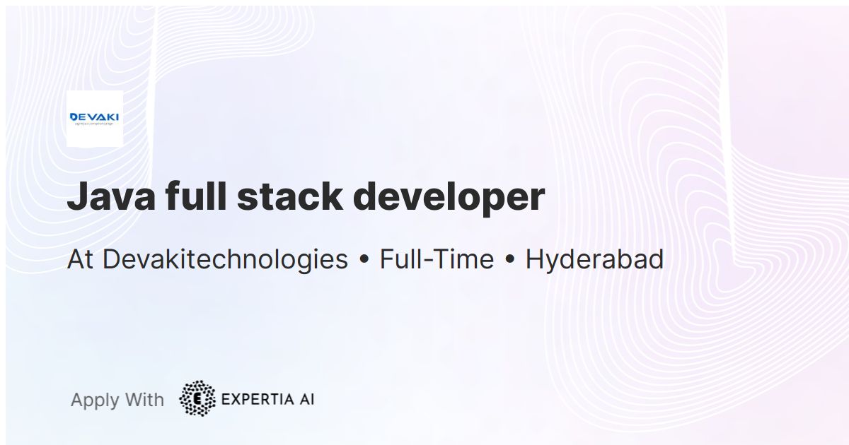 Java full stack developer Job | Hyderabad | Mid-Level