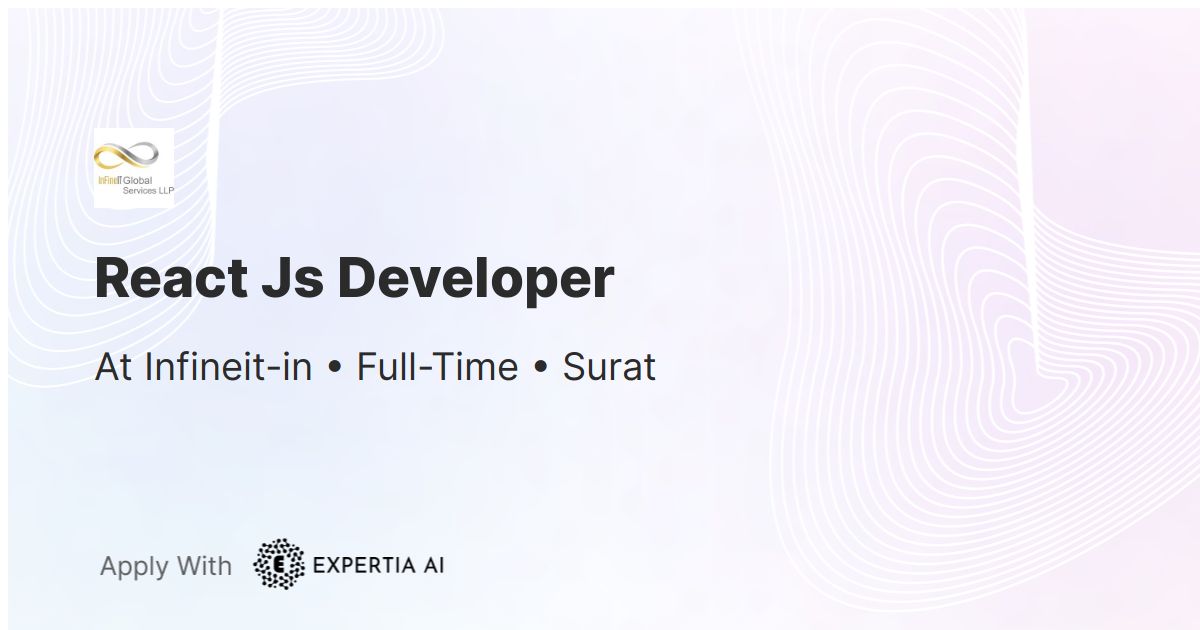 React Js Developer Job | Surat | Junior