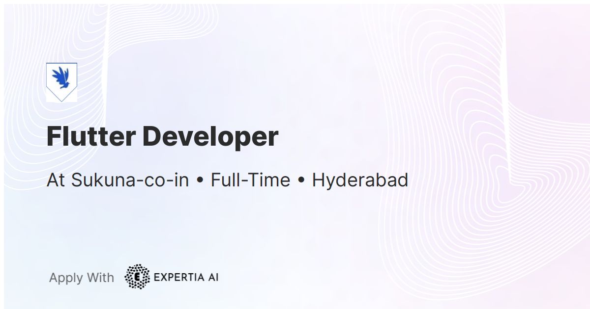 Flutter Developer Job | Hyderabad | Fresher