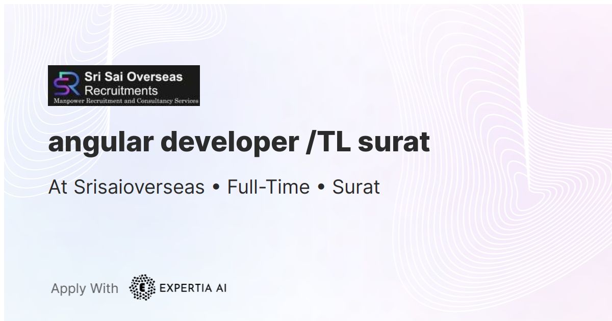 angular developer /TL surat Job | Surat | Junior angular developer /TL surat Job | Surat | Junior