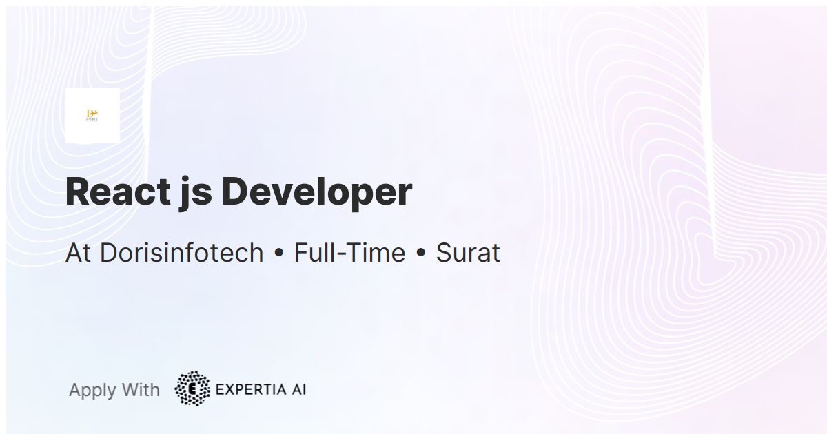 React js Developer Job | Surat | Junior