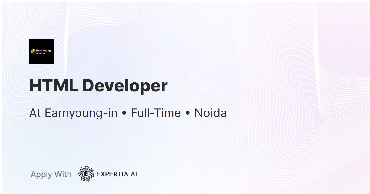 HTML Developer Job | Noida | Mid-Level