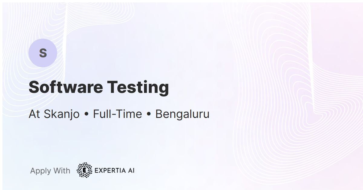 Software Testing Job | Bengaluru | Mid-Level