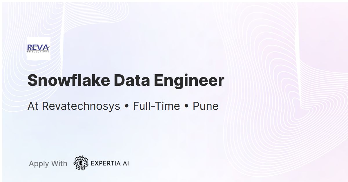Snowflake Data Engineer Job | Pune | Senior