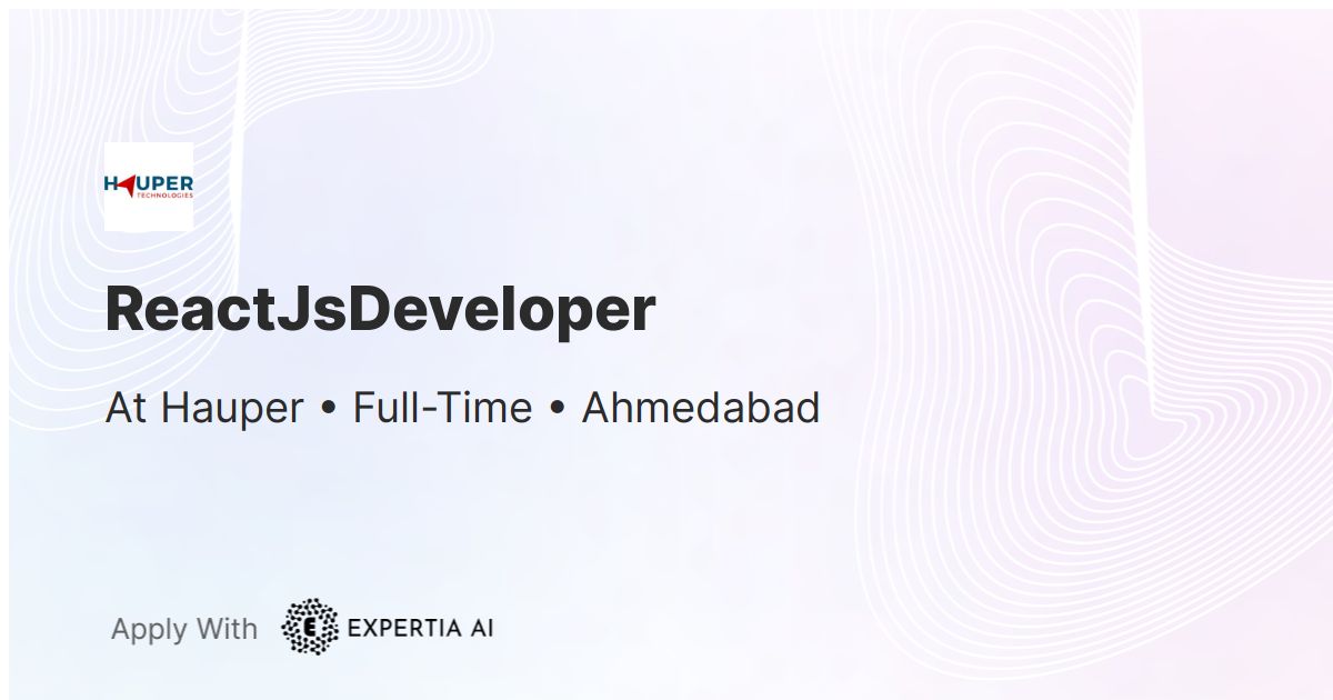 ReactJsDeveloper Job | Ahmedabad | Mid-Level