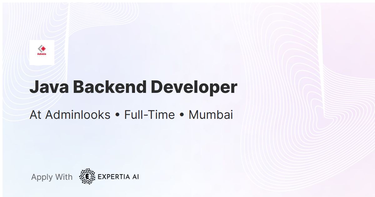 Java Backend Developer Job | Mumbai | Junior