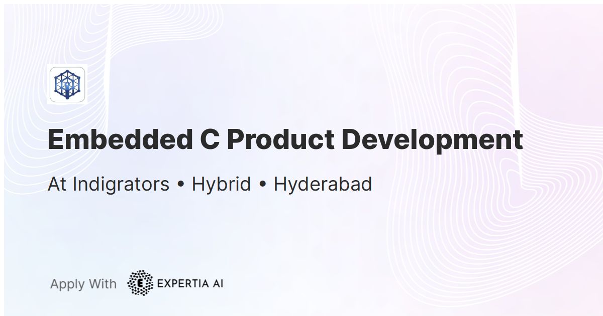 Embedded C Product Development Job | Hyderabad | Senior
