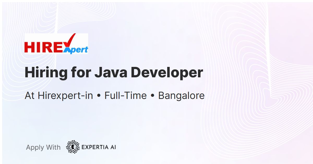 Hiring for Java Developer Job | Bangalore | Mid-Level