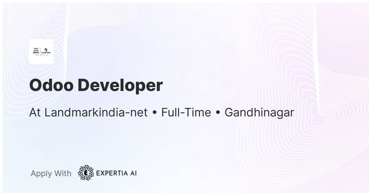 Odoo Developer Job | Gandhinagar | Fresher
