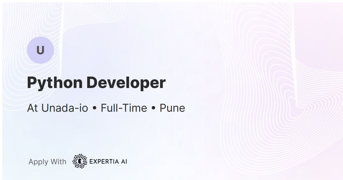 Python Developer Job | Pune | Junior