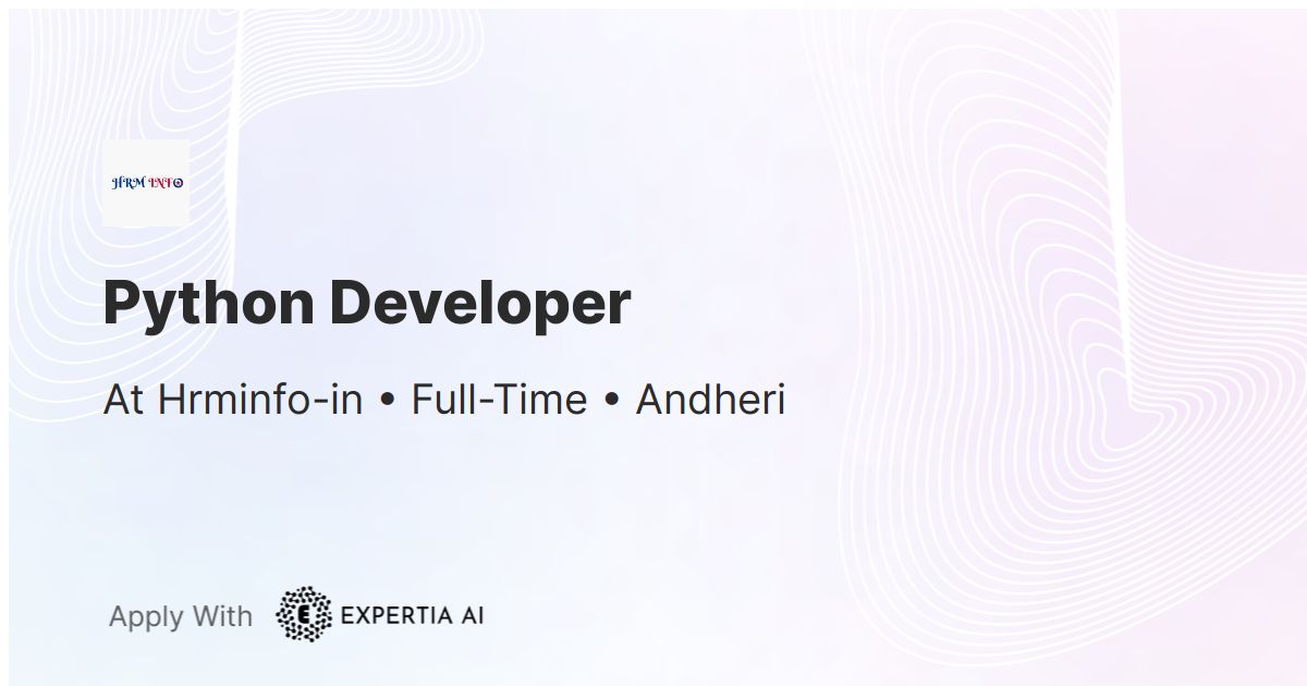 Python Developer Job | Andheri | Mid-Level