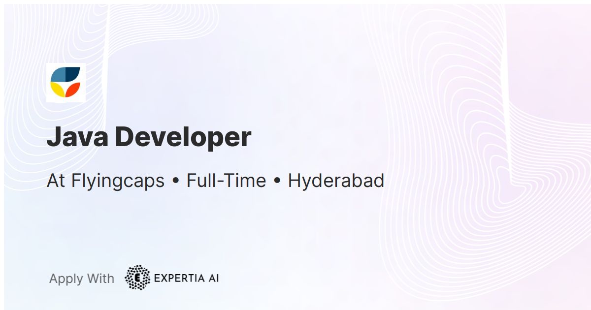Java Developer Job | Hyderabad | Junior