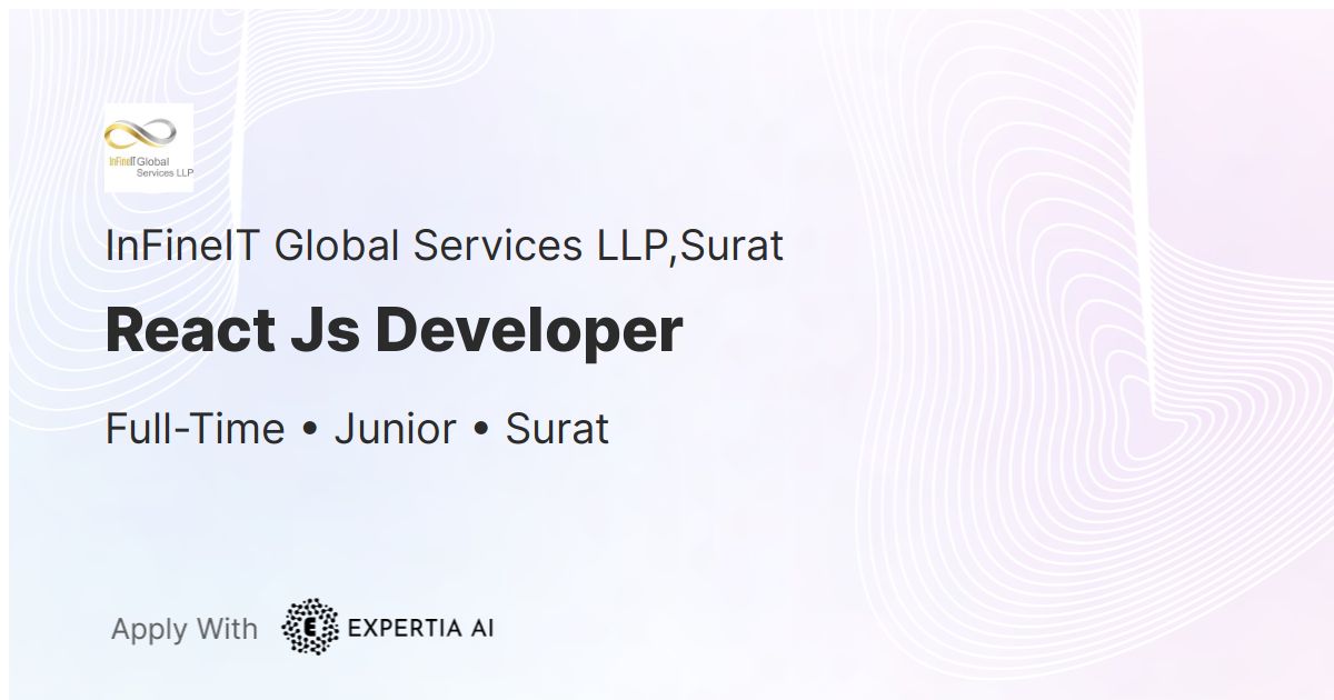 React Js Developer Job | Surat | Junior
