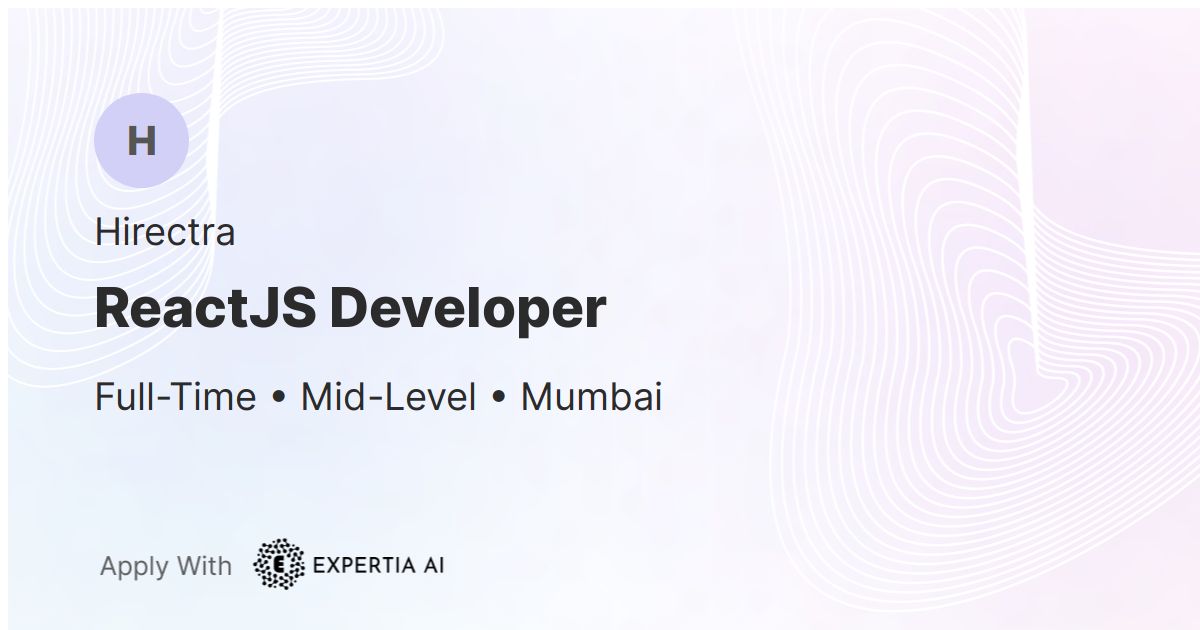 ReactJS Developer Job | Mumbai | Mid-Level