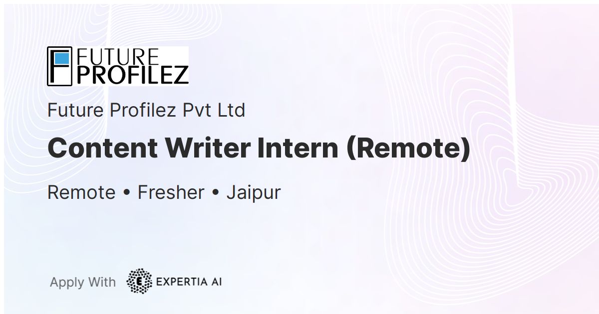 Content Writer Intern (Remote) Job | Jaipur | Fresher Content Writer Intern (Remote) Job | Jaipur | Fresher