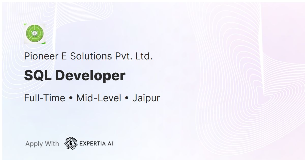 SQL Developer Job | Jaipur | Mid-Level