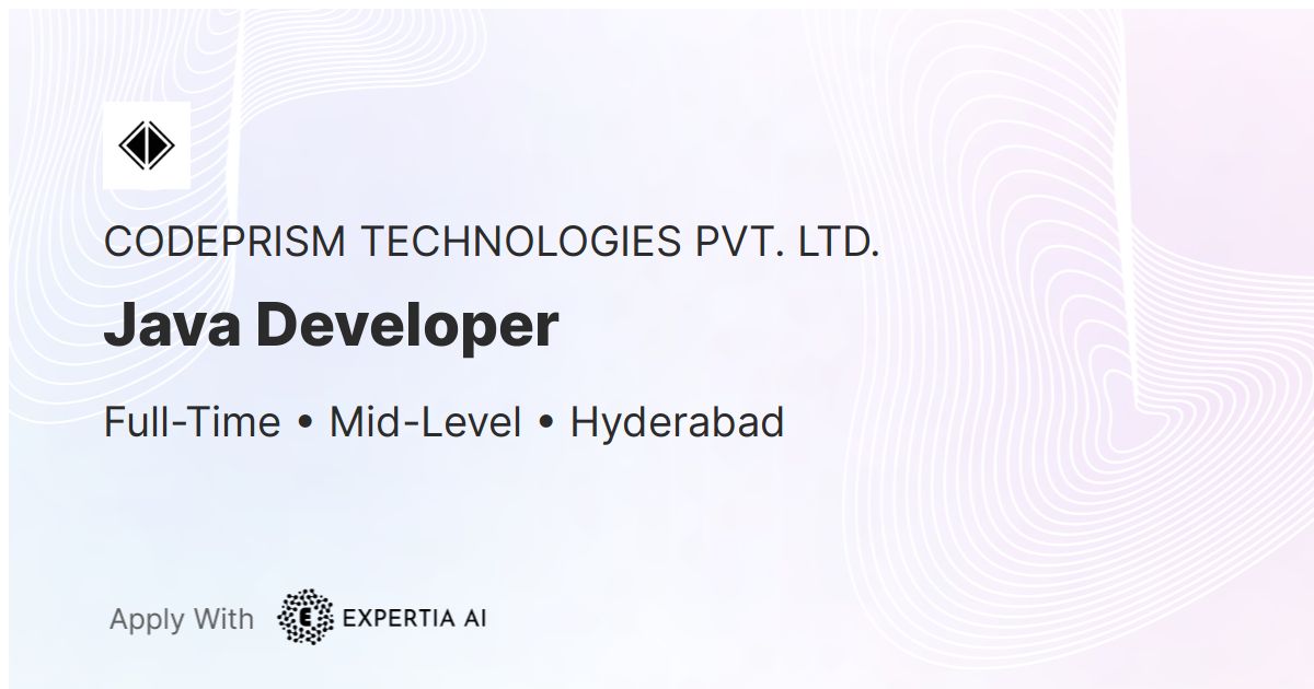 Java Developer Job | Hyderabad | Mid-Level