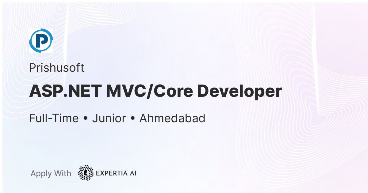 ASP.NET MVC/Core Developer Job | Ahmedabad | Junior