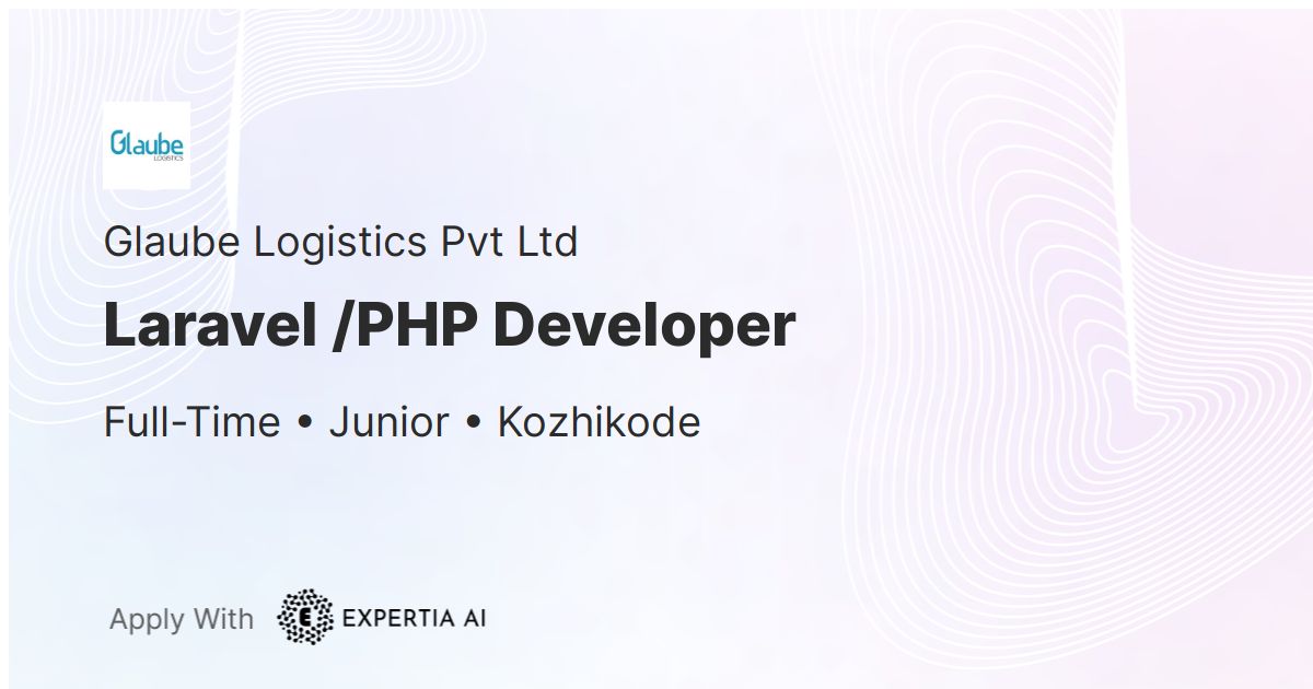 Laravel /PHP Developer Job | Kozhikode | Junior