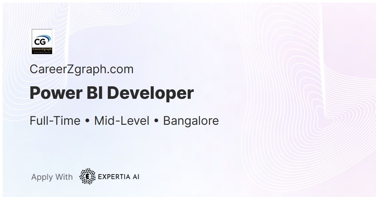 Power BI Developer Job | Bangalore | Mid-Level