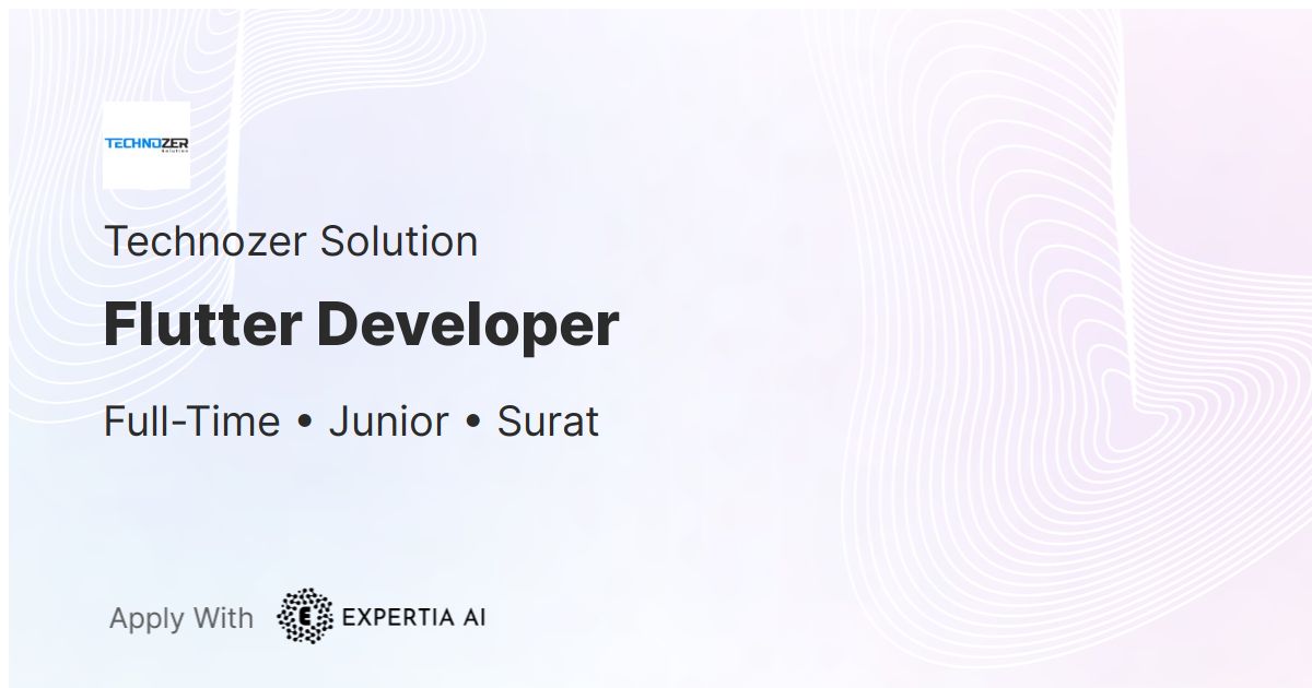 Flutter Developer Job | Surat | Junior