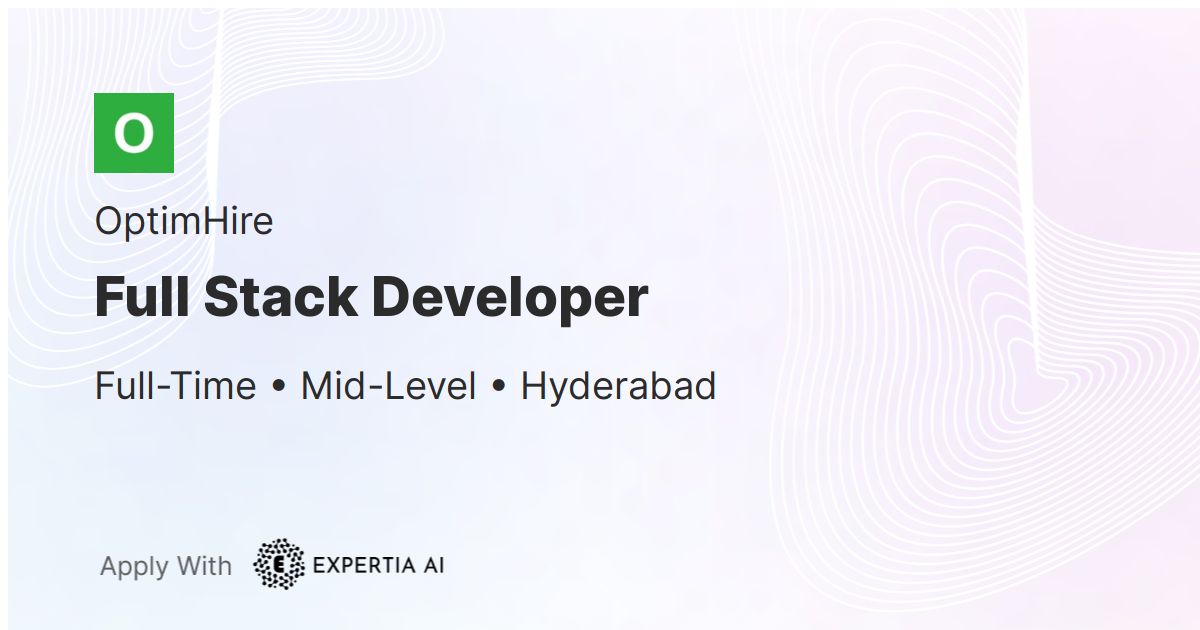 Full Stack Developer Job | Hyderabad | Mid-Level